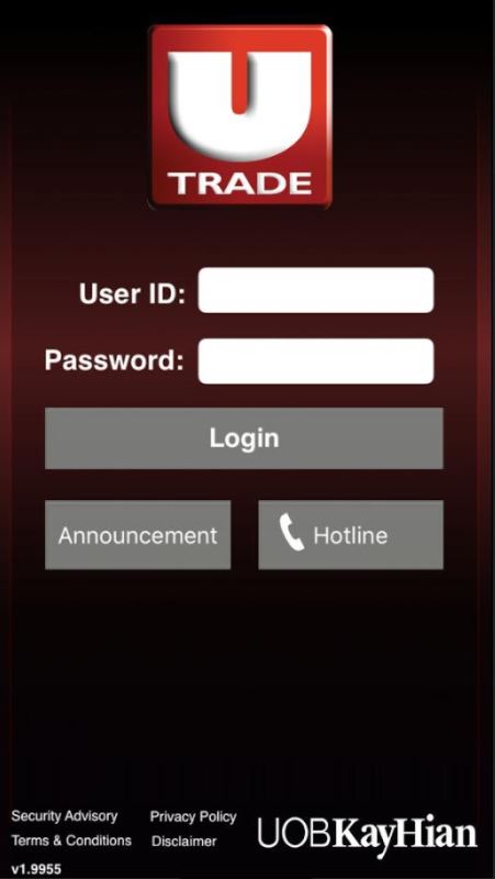 Announcement - Decommissioning of Old UTRADE SG App